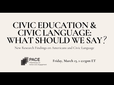 Civic Education & Civic Language: What Should We Say?