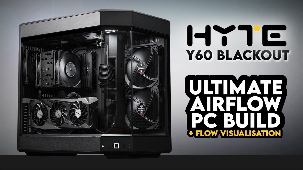Vỏ case HYTE Y60 Black (EATX/Mid Tower/Màu Đen)