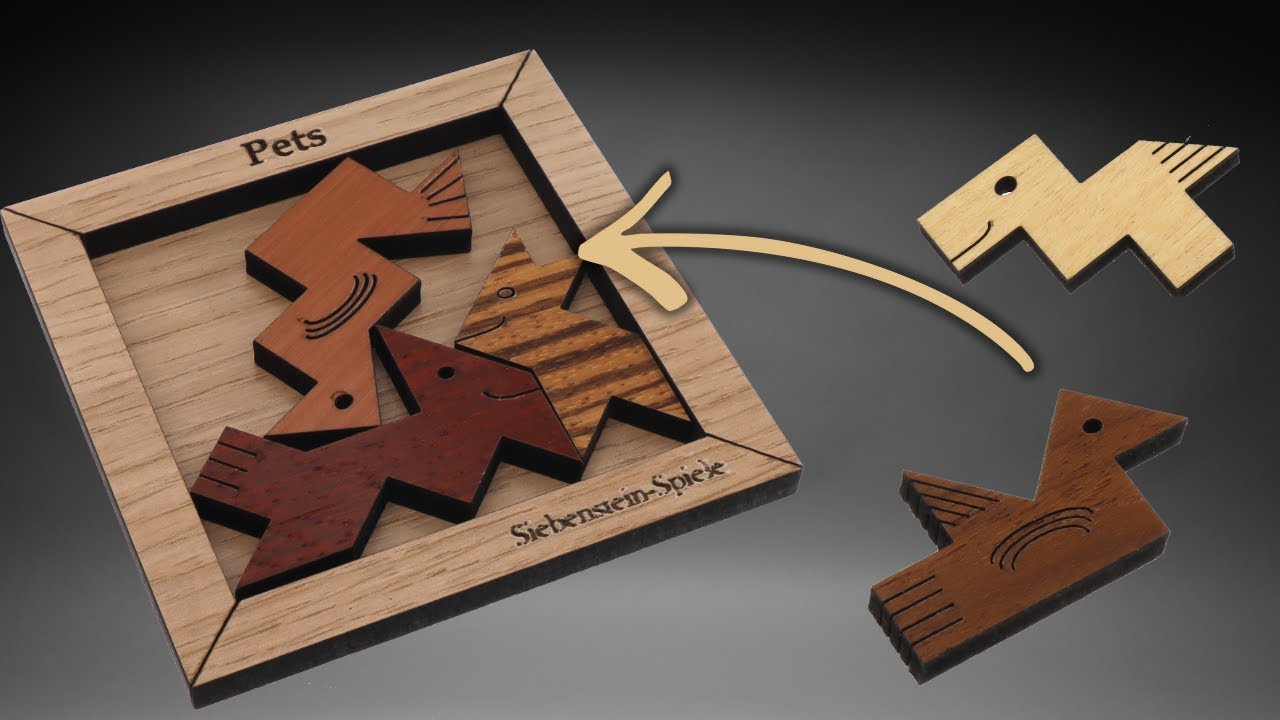 Follow the pattern to fit the pets in the tray