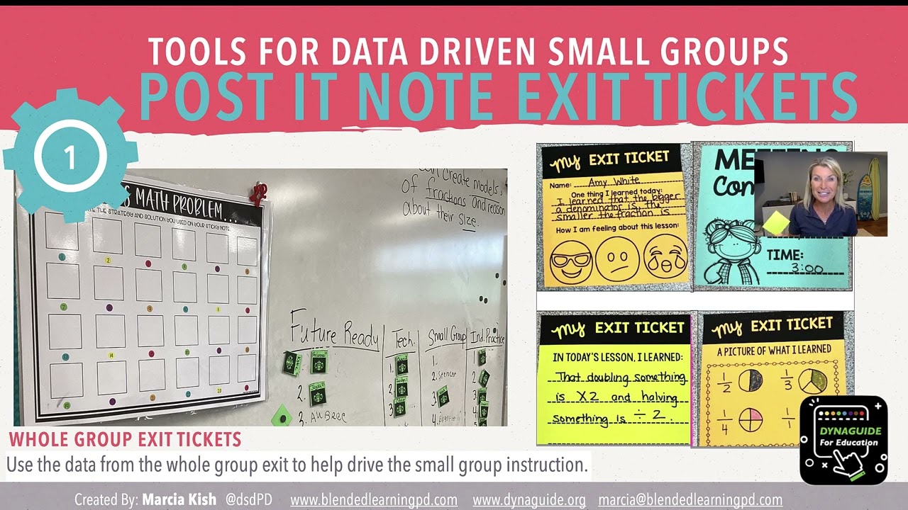 Exit Tickets with Post It Notes