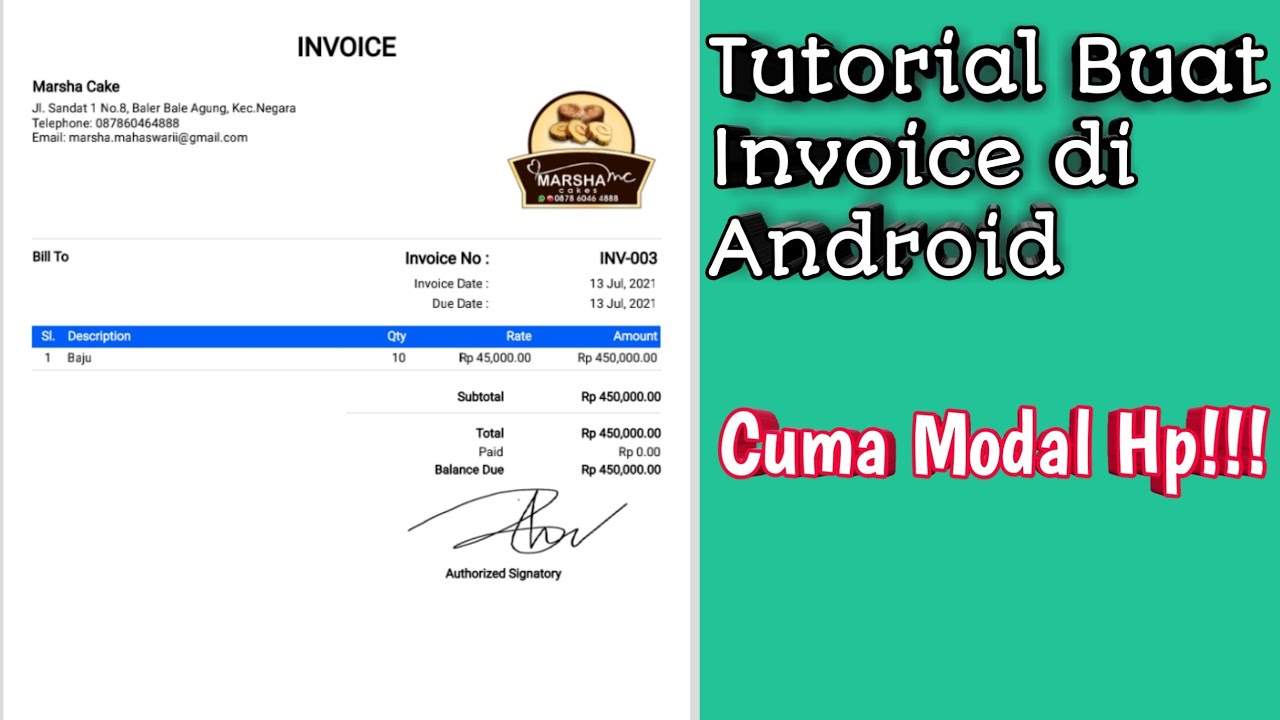 How to Create an Invoice on Android