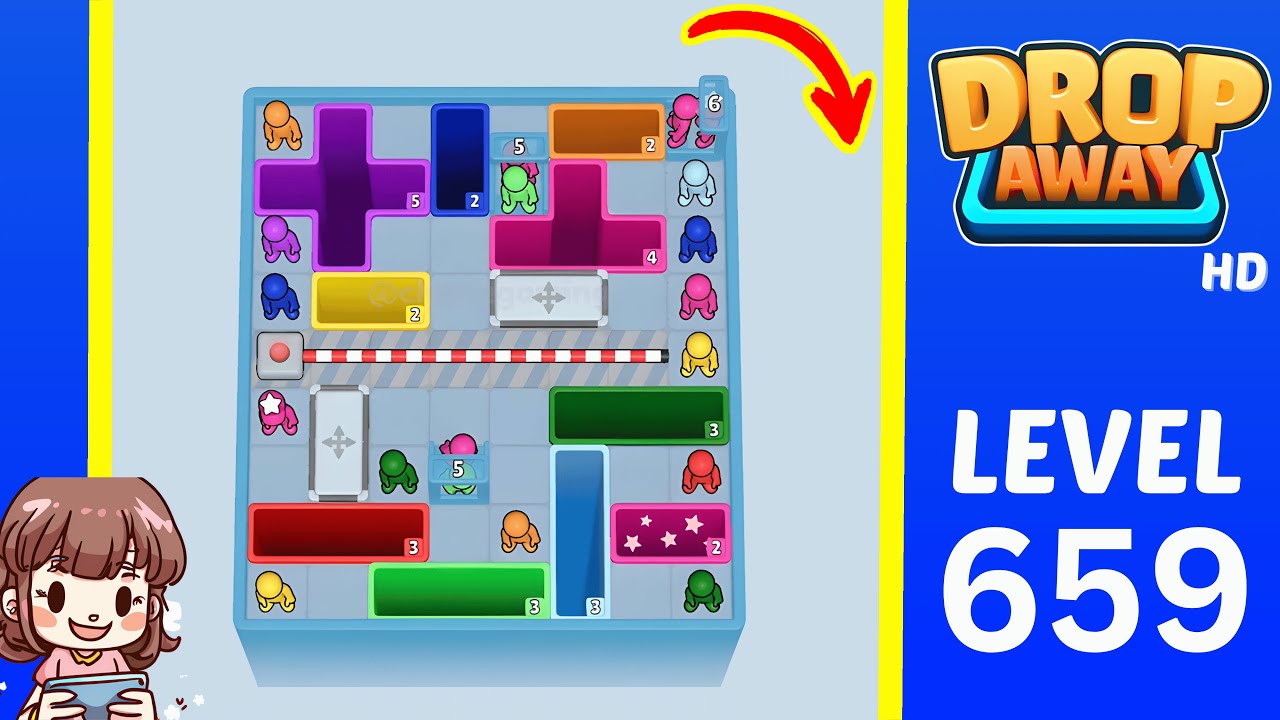 Drop Away Level 659 Solution Walkthrough
