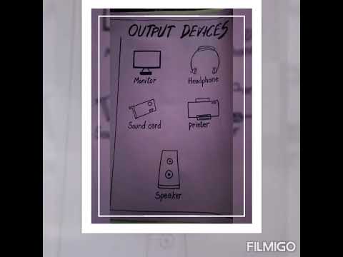 easy to make chart on input and output devices #easy to make #muktagarg