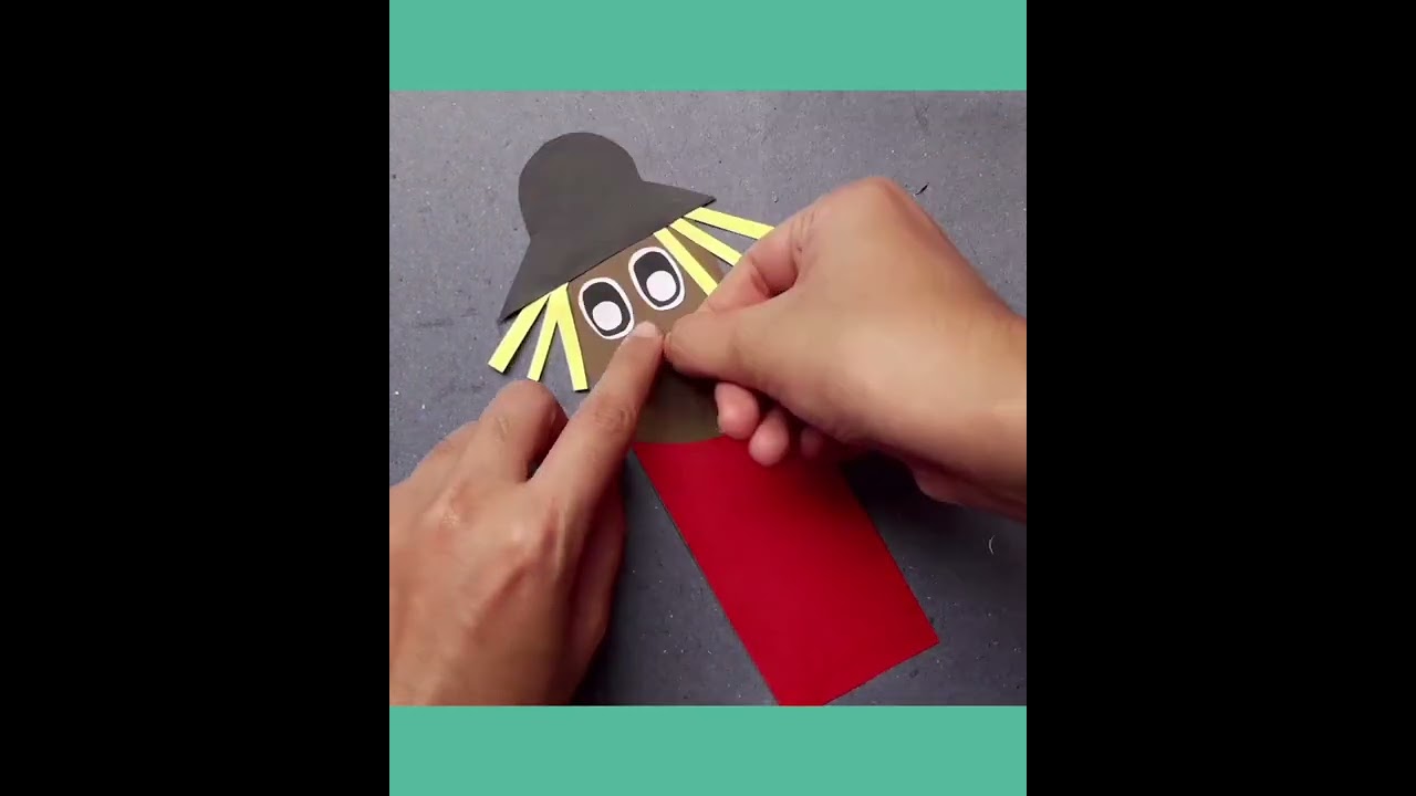 DIY scarecrow man|scarecrow man|easy crafts|paper crafts|kids crafts|crafts #shorts @blankcrafts