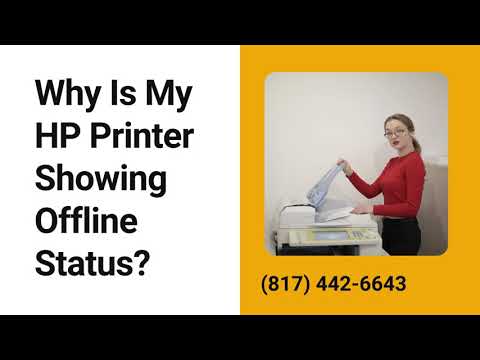 Why Is My (817) 587-2017 HP Printer Showing Offline Status?
