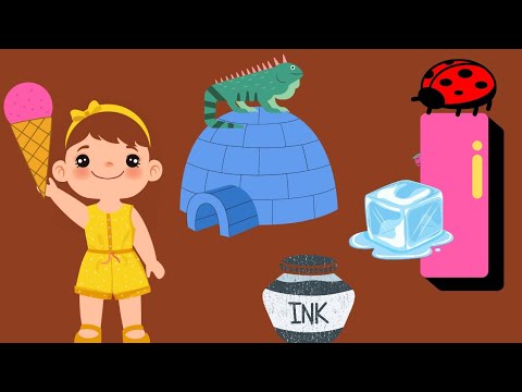 I letter words | words that start with I | Phonics letter I | Learning words starting with I