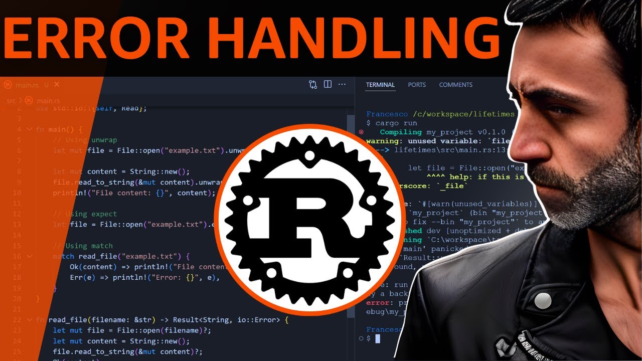 Rust Error Handling: When to Use panic! vs Result Explained - Full Crash Rust Tutorial for Beginners
