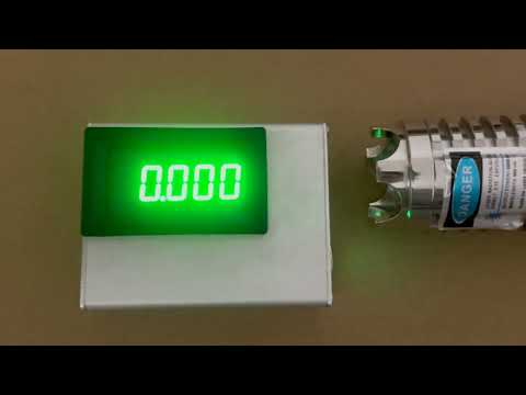 450nm Stainless Steel Laser Pointer Power Test