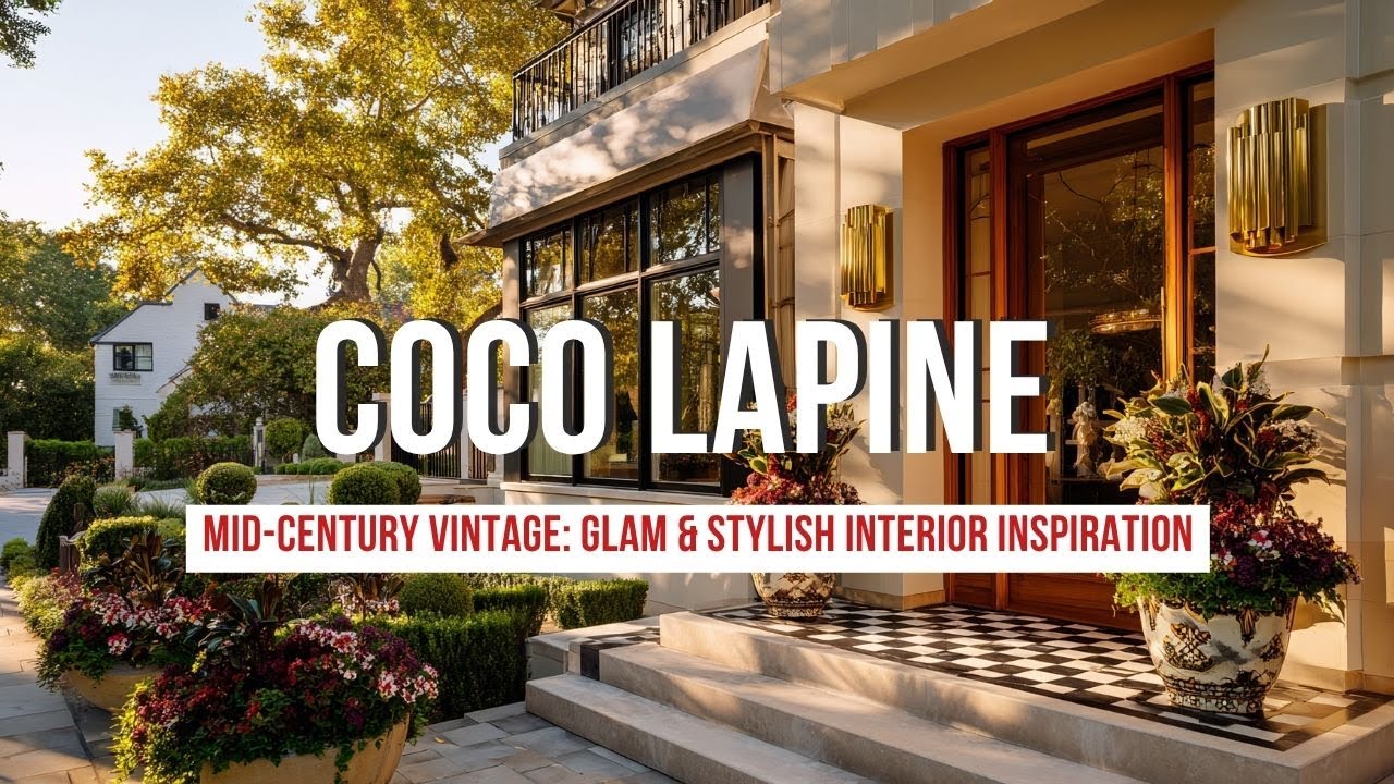 Coco Lapine Design Inspired Mid Century Vintage  Glam   Stylish Interior Inspiration