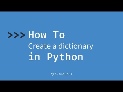How to create a dictionary in Python