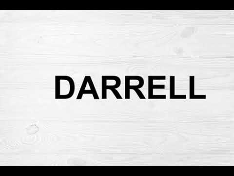 How To Pronounce Darrell