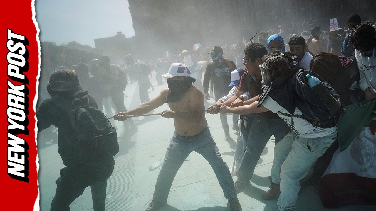 WATCH: Gen Z Protests Against Crime and Corruption Turn Violent in Mexico City