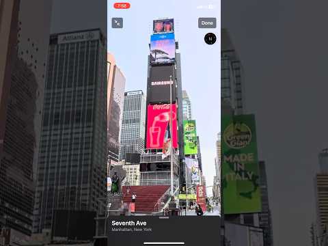 Times Square - Maps view #newyork #shorts #timessquare