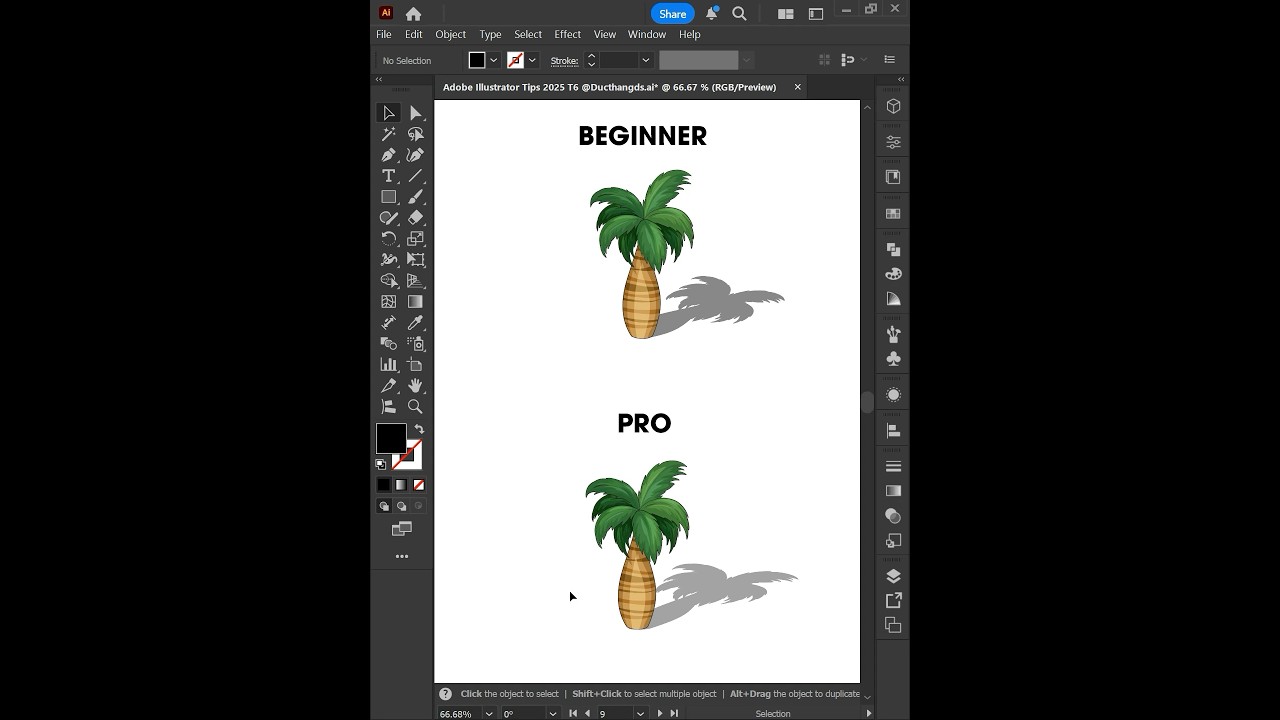 Adobe Illustrator 2025 - Tips to create Drop Shadow like a PRO #ducthangds