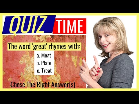Learn English: GREAT rhymes with which words? #17