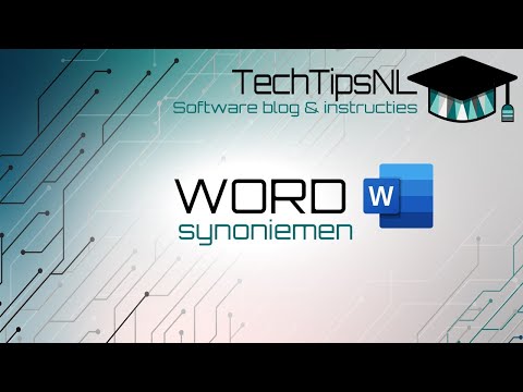 Word - Synoniemen opzoeken