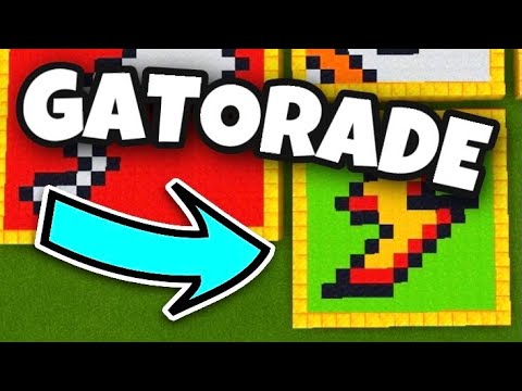 Satisfying minecraft sand art | Logo #72 (Gatorade)