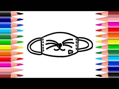 How to Draw a Cute Face Mask  [very easy face mask drawing]#artchallenge #drawing #drawidea #shorts