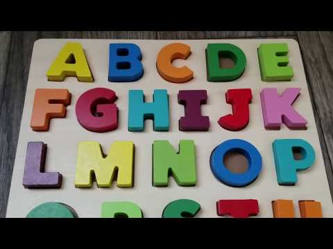 (SIGHT WORDS) Learn A-Z and spell three letters words with wooden letters