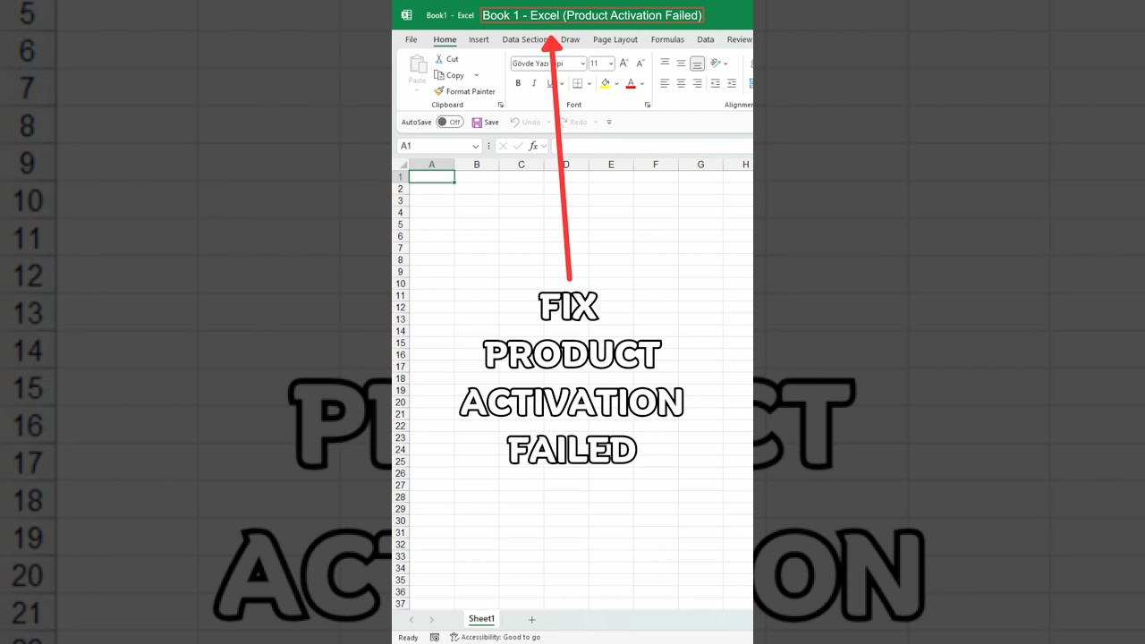 How to fix Activation failed on Excel