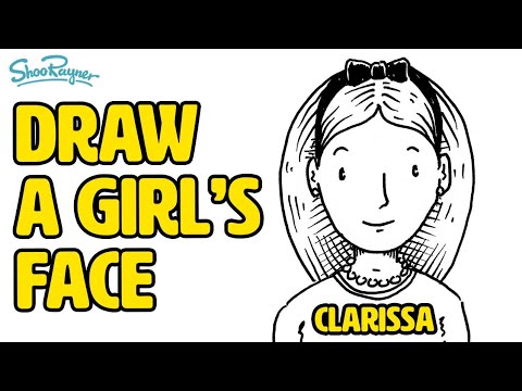 Draw a girl’s face for cartoon & illustration