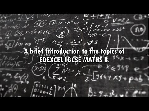 EDEXCEL IGCSE Maths B full syllabus guide