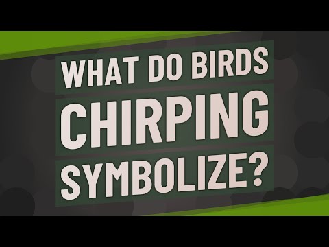 What do birds chirping symbolize?