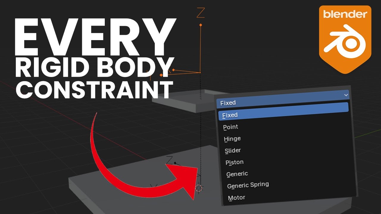 Every Rigid Body Constraint Exampled in 10 Minutes (Blender Tutorial)