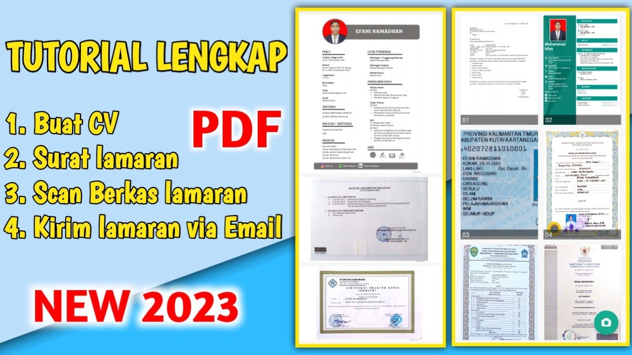 Cara membuat lamaran kerja pdf lengkap di hp