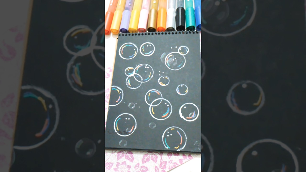 Bubbles Drawing Tutorial #easydrawing #howtodraw #funwithdora #bubbles #asmr #shorts