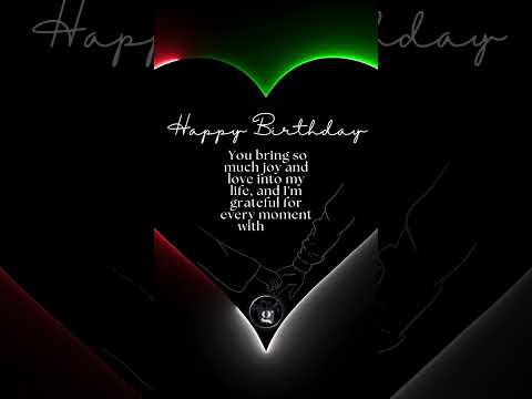#001 Birthday wishes for Girlfriend♥️ | WhatsApp status video 💞💞 #happybirthday #love #birthday