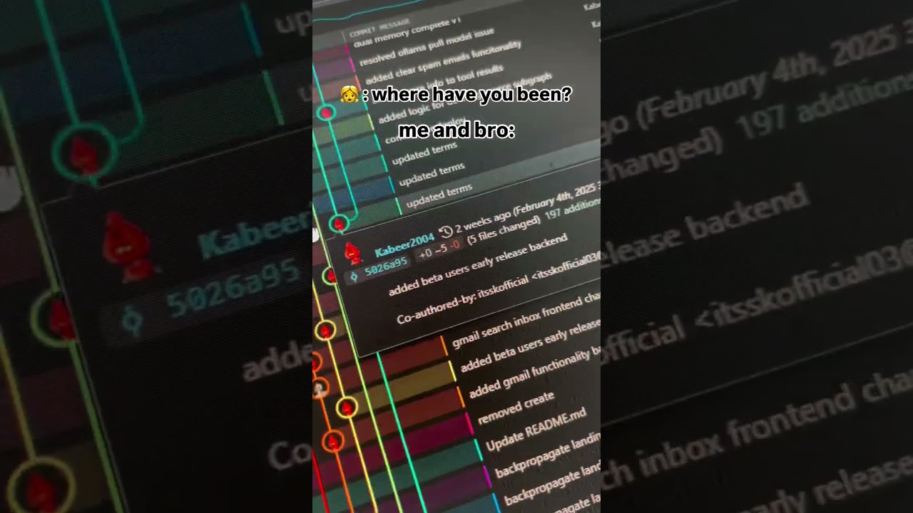 what bro's commit graph looks like 💀
