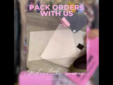 Pack Orders with me for my online women clothing store!