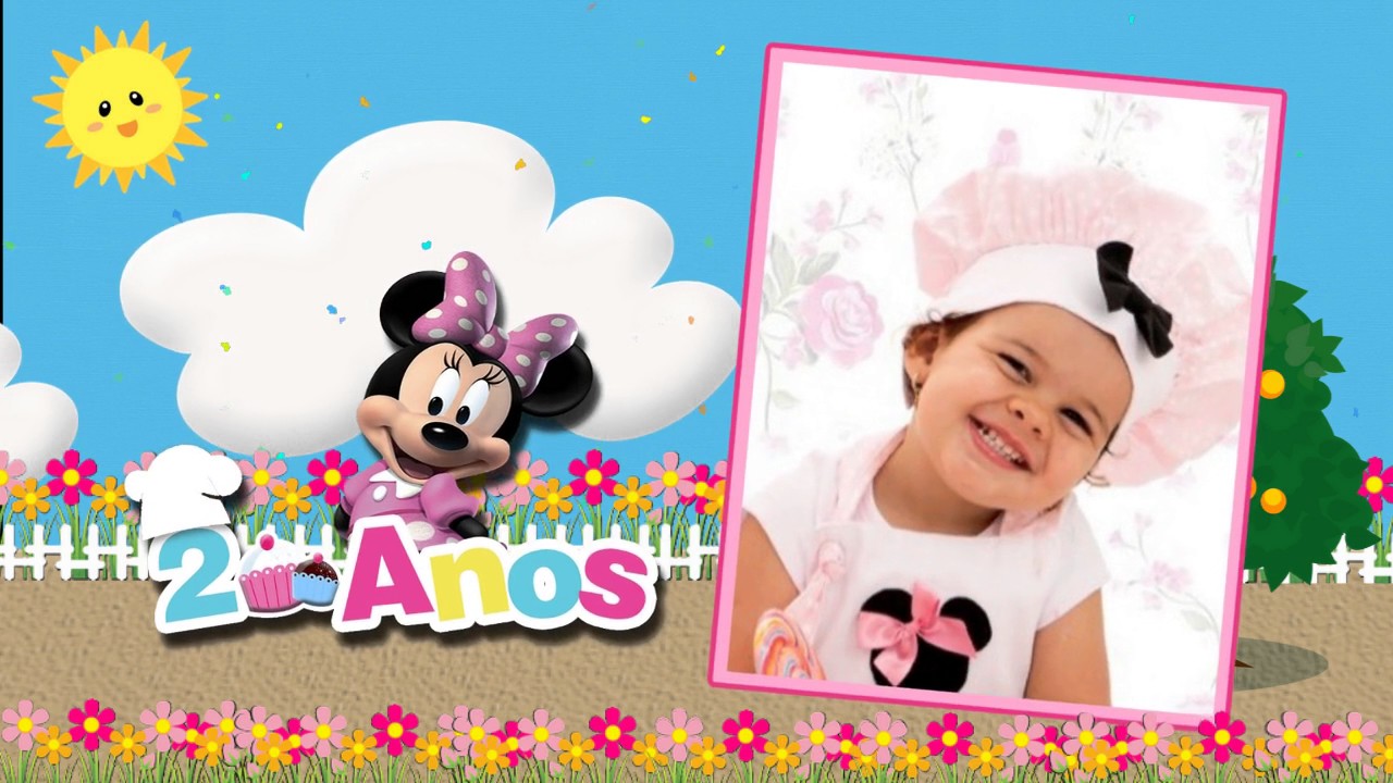 CONVITE ANIMADO VIRTUAL - CONFEITARIA DA MINNIE - MINNIE CONFEITEIRA