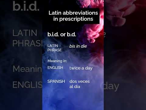 What does b.i.d. mean in medicine? #mAbbr