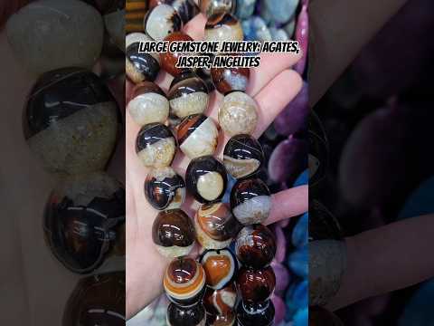 Large Gemstones Taking Over Fashion! 💥 Agates, Jasper, Angelites #gemstonejewelry