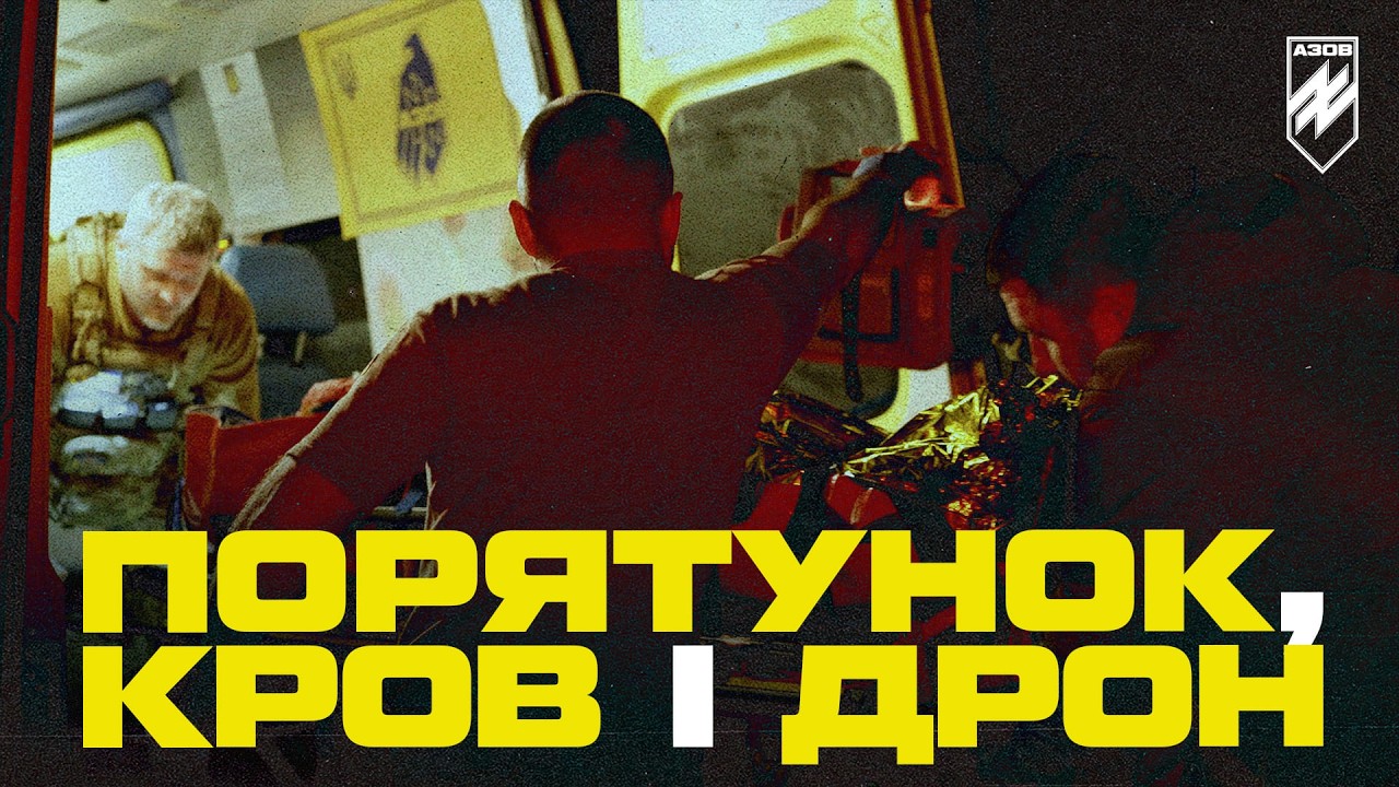 Ukrainian Azov military delivers blood to frontline position via drone ...