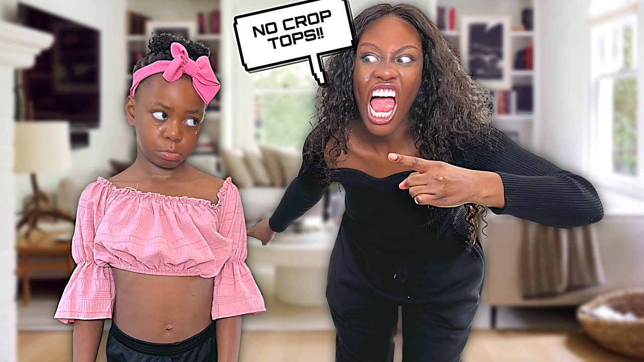Mom WON'T Let LITTLE DAUGHTER Wear CROP TOPS