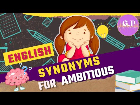 English synonyms for 'ambitious' | #shorts