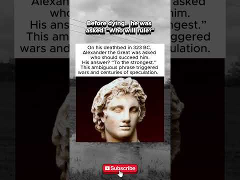 Alexander the Great’s cryptic last words
