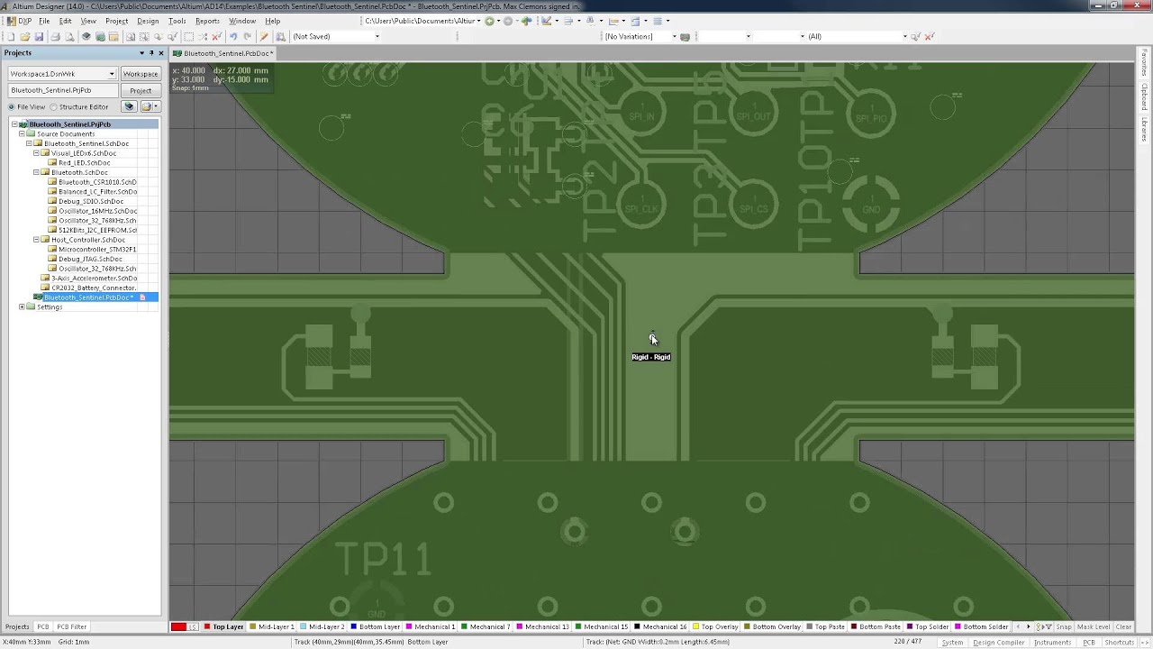 Altium Designer 14 - Layer Stack Regions