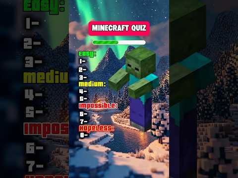 Think You're a Minecraft Mob Expert? Name These Mobs! #shorts #quiz #trivia #minecraft