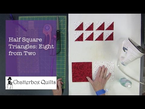 How to Make 8 Half Square Triangles at a Time