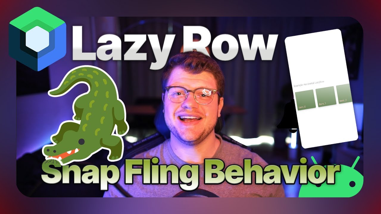 Learn How To Implement The Android Jetpack Compose Lazy Row Centered Snap Fling Behavior
