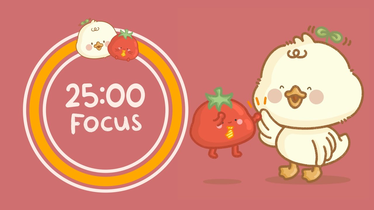 it's tomato timer time 🍅 | 2 Hour Study With Me (25/5 Pomodoro & Lofi)