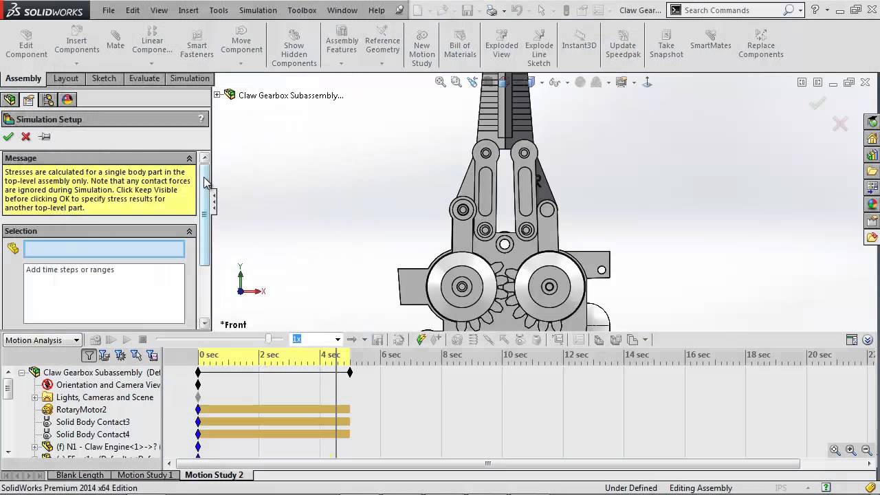 SOLIDWORKS Quick Tip - Setup and Analyze Motion Study