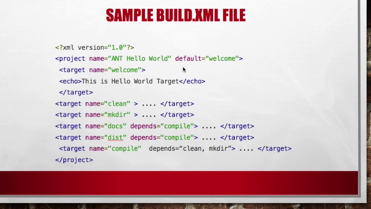 Apache Ant Practical Build Example