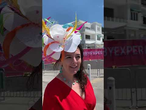 Awesome interview with this beautiful lady at the The Kentucky Derby, it is all about the hats.
