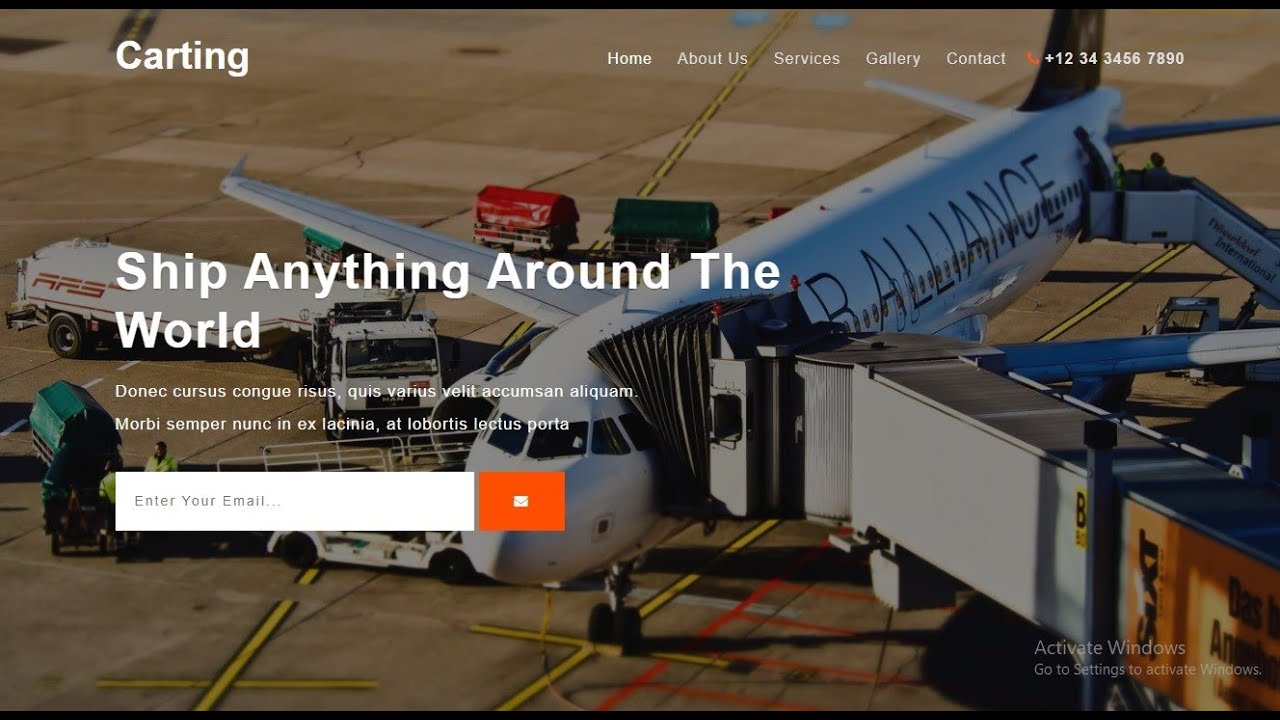 Free Transportation Website Template  With Source Code || Source Coder || HTML CSS Projects