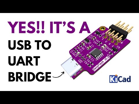 USB to UART converter with CH340K | KiCAD 9.0 | Ampnics